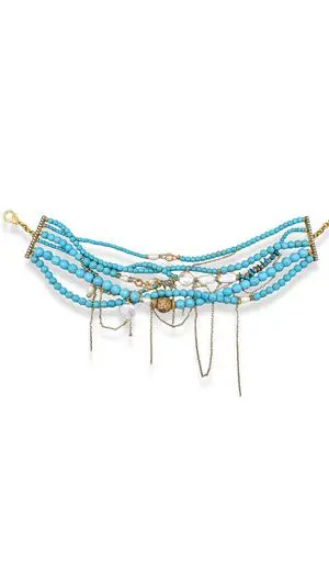 BAYEMEYC Gitano Turquoise Necklace - Blue