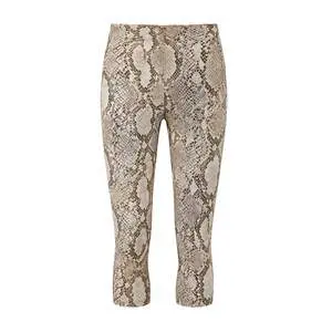 JUNIE Snakeprint Capri Pants