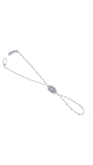 BAYEMEYC Mirar Hand Chain Bracelet - Silver