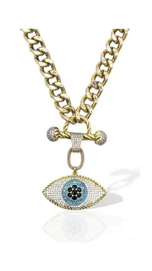 BAYEMEYC Mare Evil Eye Necklace - Gold