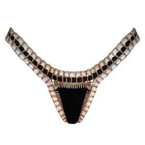 LUXSEA SWIMWEAR Velvet Crochet Bikini Bottom