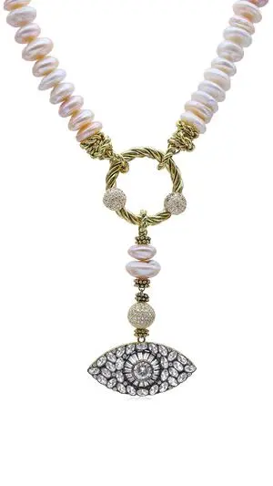 BAYEMEYC Nerithea Pearl Necklace - White