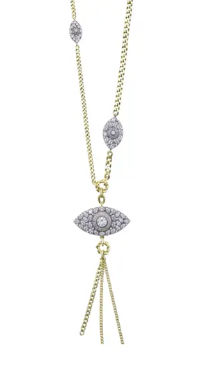 BAYEMEYC Triovista Charm Necklace - Gold