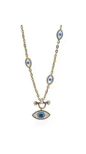 BAYEMEYC Eye Plated Necklace - Gold