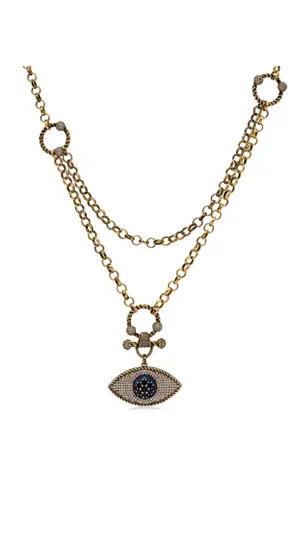 BAYEMEYC Caarina Evil Eye Necklace - Gold