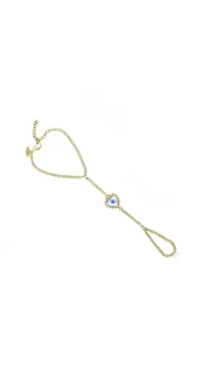 BAYEMEYC Mysticor Evil Eye Hand Chain - Gold