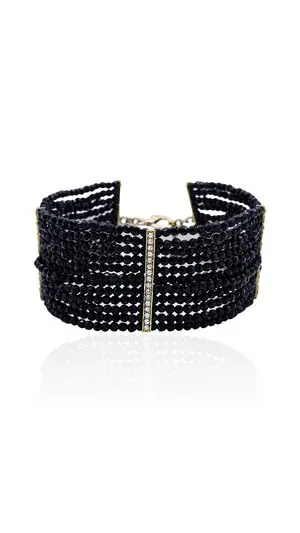 BAYEMEYC Palais Gemstone Necklace - Black