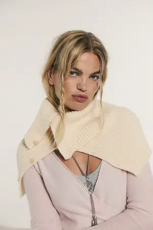 Free People Sunday Button Snood - Ivory