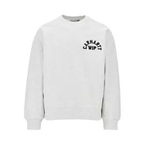Carhartt Work In Progress Arch Script' Cotton-bend Sweatshirt - Grey