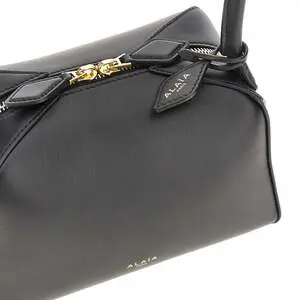 Alaïa Leather Le Bouledogue Bag - Black