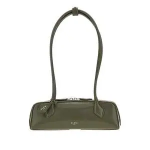 Alaïa Grained Leather Small 'le Teckel' Bag - Green