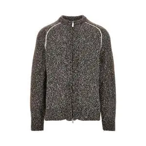 Herno Mouliné Knitted Cardigan - Brown