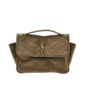 Saint Laurent Suede Leather Niki Tripouch Bag