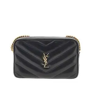 Saint Laurent Loulou' Matelassé Nappa Leather Camera Bag - Black