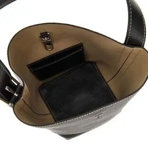 TOTEME Grained Leather Belted Tote Bag