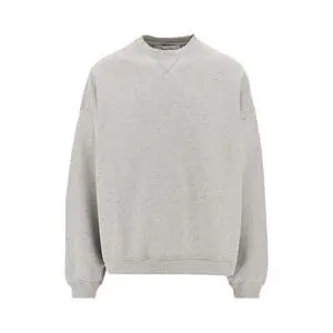 GOLDEN GOOSE Cotton Weathirt With Bouclé Fabric Logo