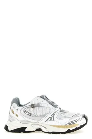 Versace Icaro Mesh And Leather Sneakers - Multi