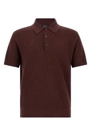 Brioni Trama' Weaving Polo