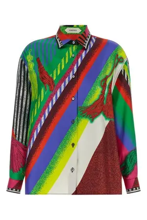 Versace Formula 6 Silk Shirt - Multi