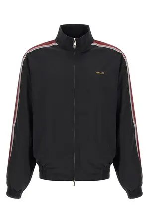 Versace Craquelé-effect Blouson - Black