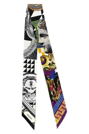 Versace Silk Scarf Bandeaux - Multi