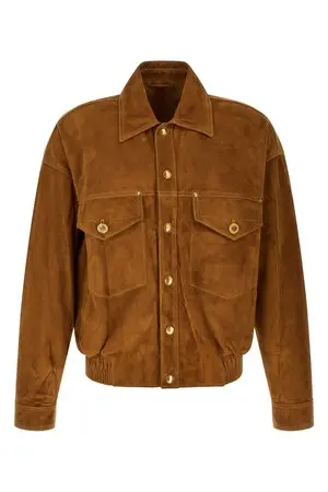 Versace Suede Blouson - Brown