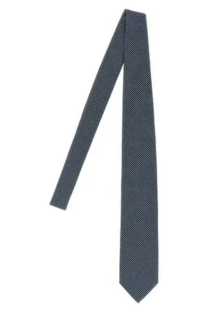 Brioni Jacquard Silk Tie - Blue