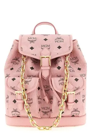 Mcm Aren Mini Backpack - Pink