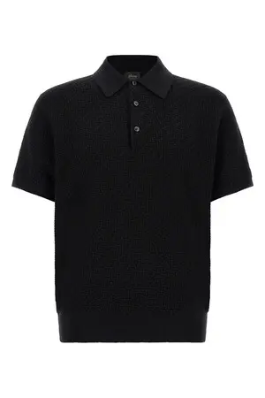Brioni Trama' Weaving Polo