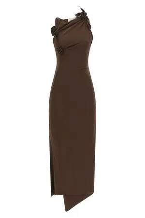 Coperni Flower Dress - Brown