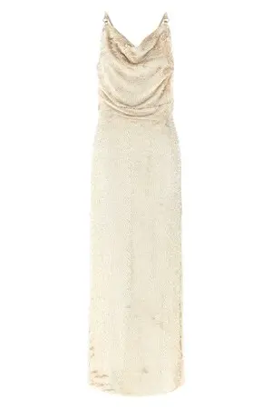 Coperni Sequin Dress - Beige