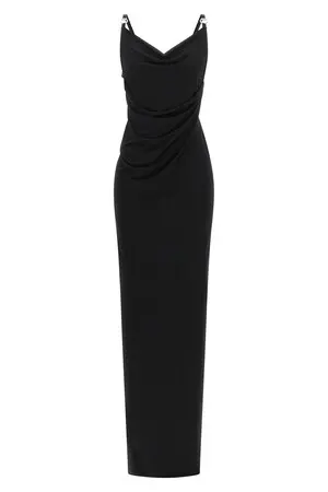 Coperni Metallic Logo Dress