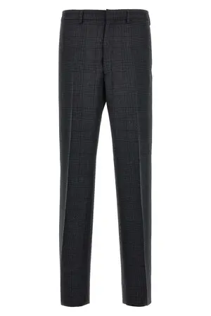 Prada Check Virgin Wool Trousers
