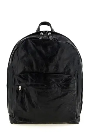 GIORGIO BRATO Leather Backpack - Black