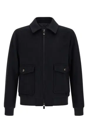 Pal Zileri Wool Cloth Bomber Jacket