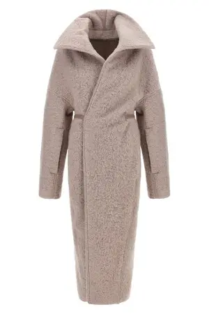 Rick Owens Dracucollar Belted' Coat - Pink