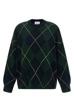 BE YOU Diamond-shaped Cashmere Crew Neck Sweater