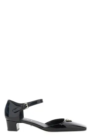 Prada Logo Patent Pumps