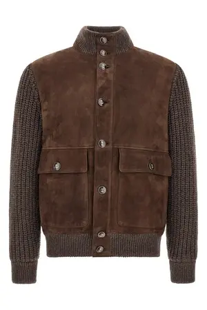 Brunello Cucinelli Suede Insert Jacket