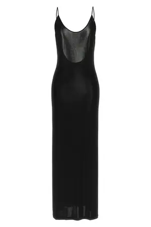 Saint Laurent Cassandre' Chain Dress - Black