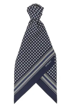 Saint Laurent Lavallière Scarf - Blue