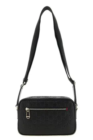 Gucci Gg Emblem' Small Crossbody Bag - Black