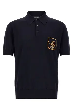 Dolce & Gabbana Logo Embroidery Polo Shirt