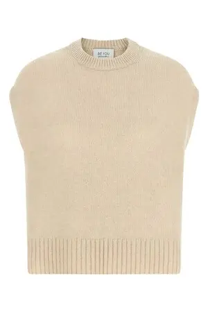 BE YOU Cashmere Vest - Beige