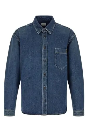 Saint Laurent Cassandre' Denim Shirt - Blue