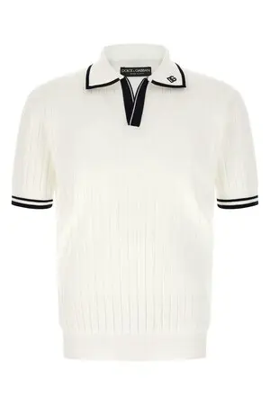Dolce & Gabbana Flat Ribbed Polo Shirt
