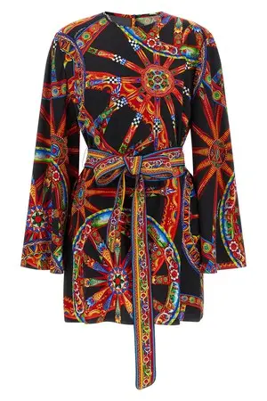 Dolce & Gabbana Carretto Print Silk Dress