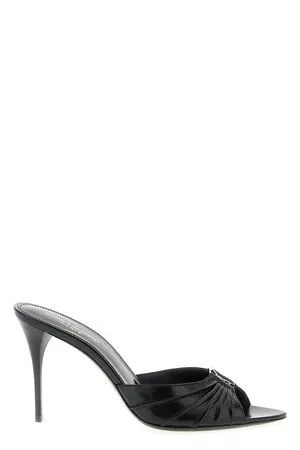 Saint Laurent Babylone Nappa Mules - Black