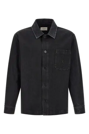 Saint Laurent Cassandre' Overshirt - Black