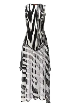 Missoni Patterned Bodysuit - White/black